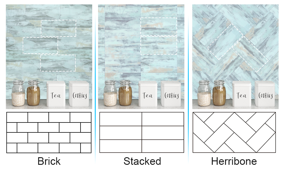 BeNice Peel and Stick Backsplash Large Bathroom Subway Tiles,Peel and ...