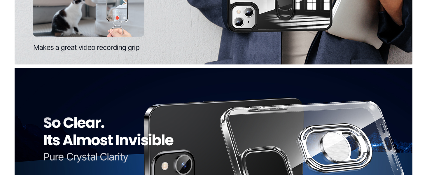 Amazon.com: Shields Up for iPhone 15 Plus Case with Stand, Phone Case Clear with Double Ring ...