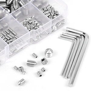 290 Stück A2 Edelstahl Konusschrauben M3 M4 M5 M6 M8 Metrisches Gewinde Innensechskantschlüssel ...