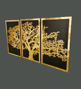 Amazon.de: VAILLA Wanddeko, Wandbild aus Holz, Home Wall Art Dekoration 3D, Moderne Bilder für ...