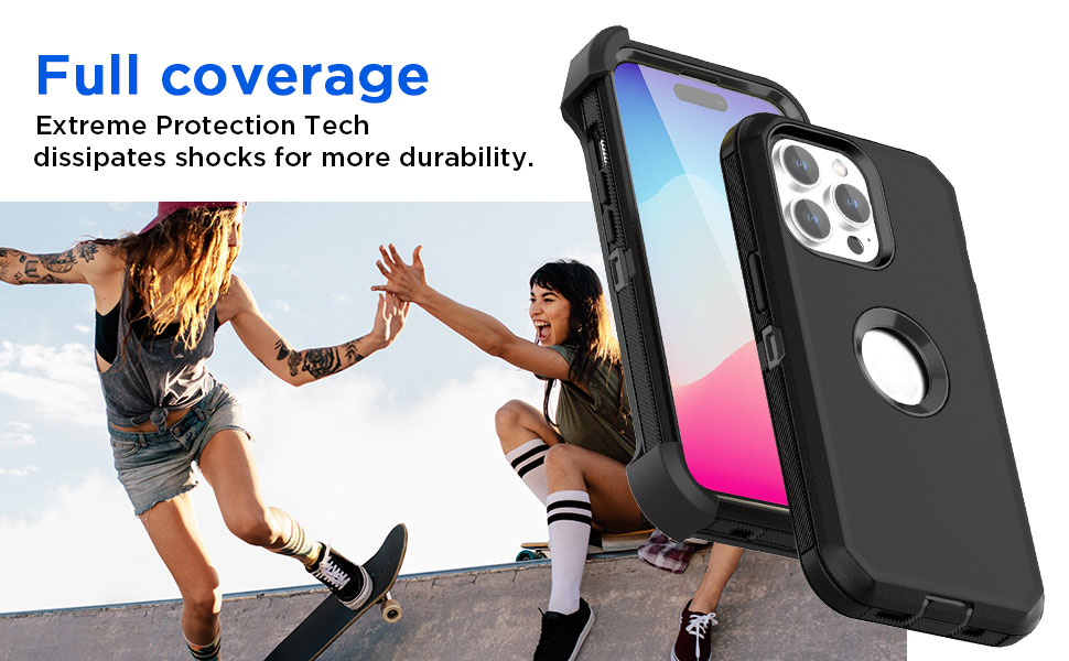 Amazon.com: AICase iPhone 15 Pro Max Belt Clip Case,Heavy Duty Drop Protection Full Body Rugged ...