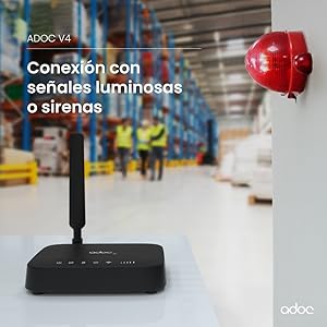 ADOC Caja de Voz V4, Convierte la señal móvil 2G/3G/4G en una línea Fija FXS. Compatible con ...