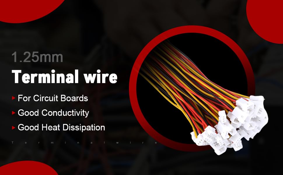 Amazon.com: 20pcs JST Connector, Micro JST 1.25mm 3 Pin Male Female Connector Plug with Wires ...