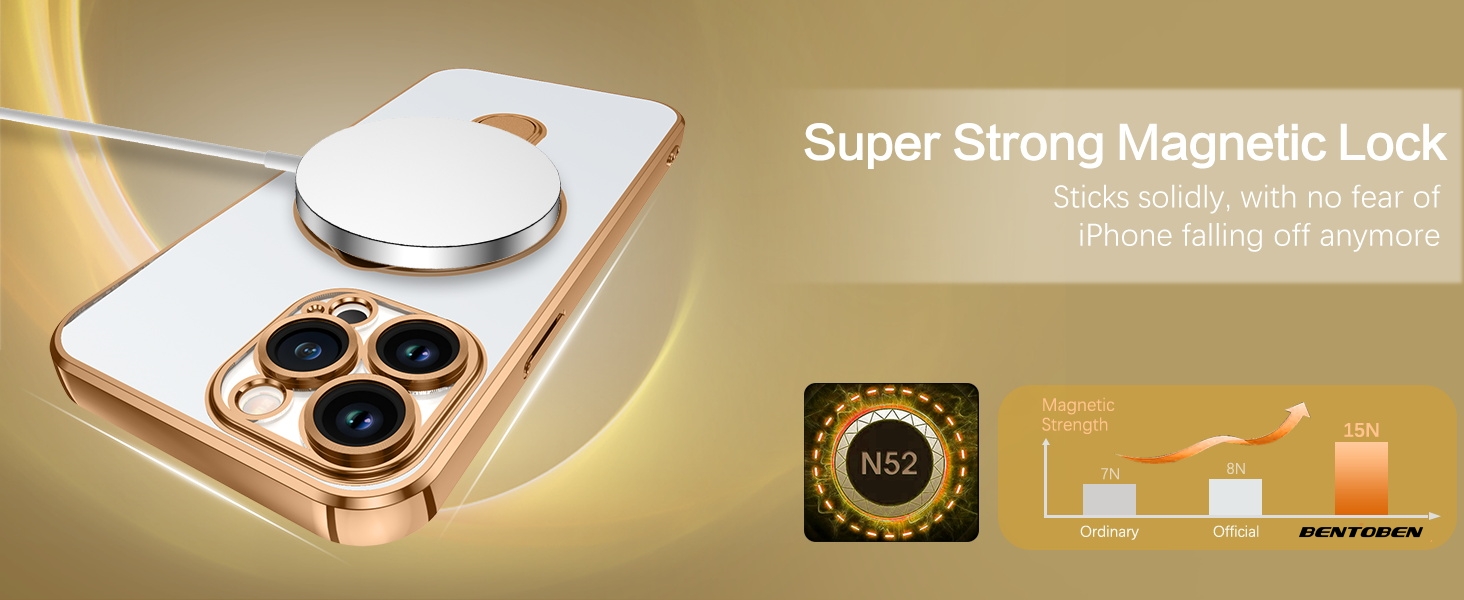 BENTOBEN Magnetic Case for iPhone 16 Pro Max [Compatible with Magsafe], Adjustable Ring Stand ...