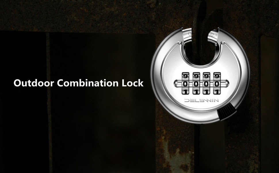 Disc Combination Padlock Finally Popular Brand Silver Red disc-combination-padlock-finally-popular-brand-silver-red