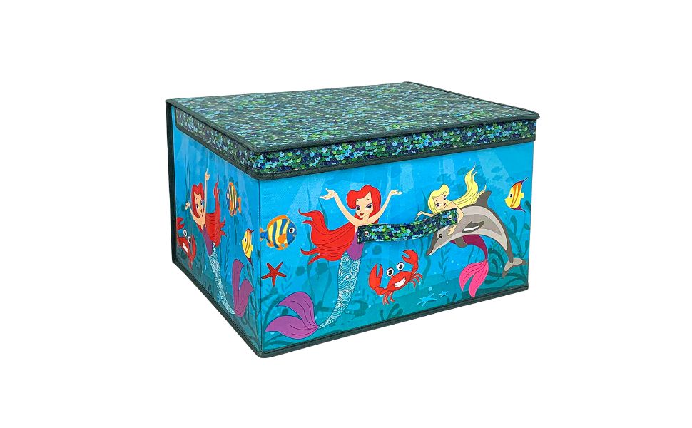 Large Collapsible Jumbo Storage Box Folding Storage Chest Kids Room ...