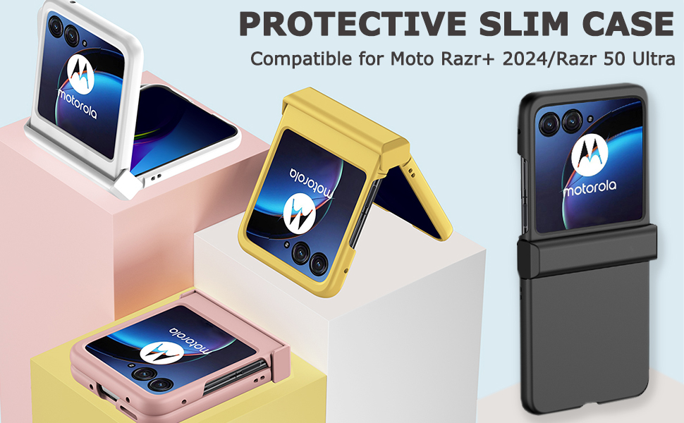 Amazon.com: NINKI Compatible Motorola Razr Plus Case 2024 with Hinge Protection,Cute Moto Razr ...