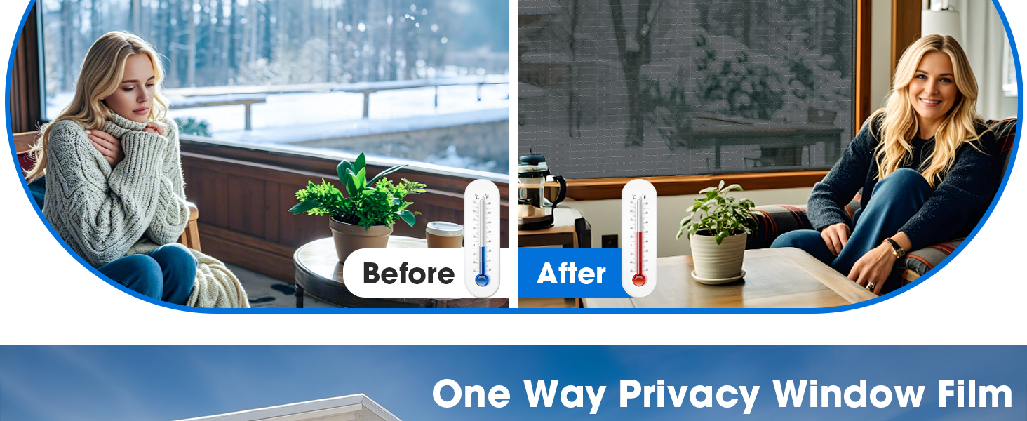 Amazon.com: Coavas One Way Privacy Window Film Reflective Window Tint for Home,Static Cling ...