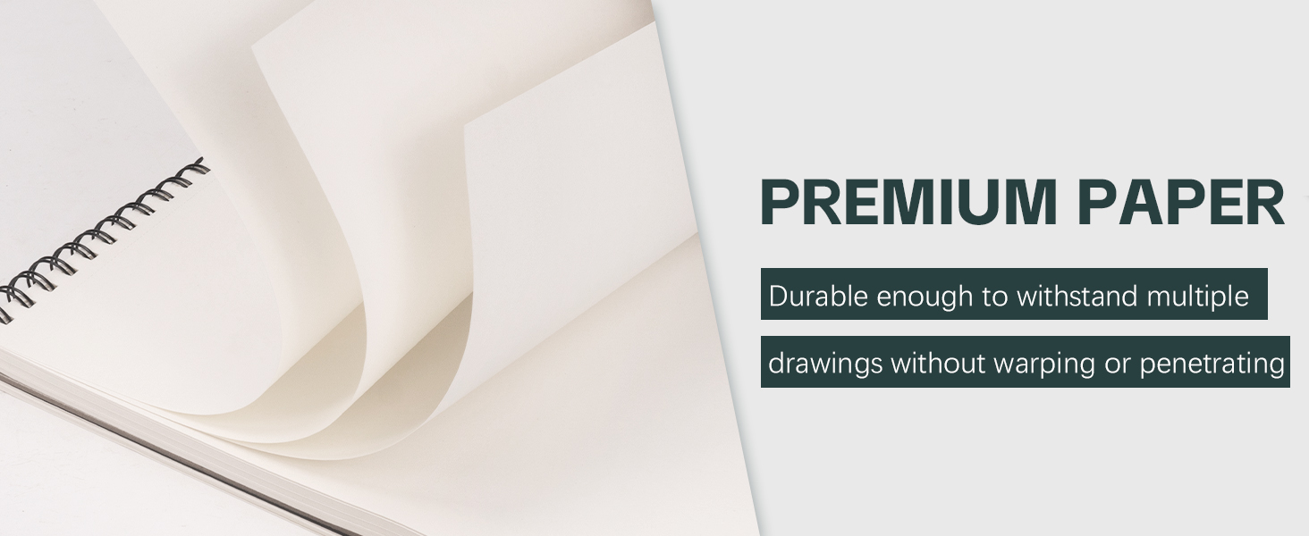 Amazon.com: WeLiu Sketchbook 9x12 Inch, 2 Packs Sketch Pad Drawing Painting Writing Paper, 100 ...