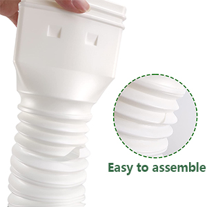 Amazon.com : MINDULLE 2 Pack Gutter Downspout Extensions, 21-58 inches ...