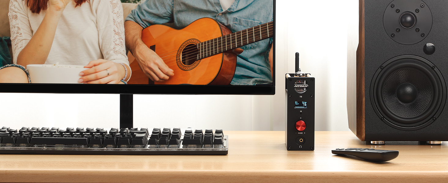 AIYIMA T8 6N3 Digital Tube Preamplifier QCC3031 Bluetooth 5.0 Vacuum Tube Preamp USB DAC ...