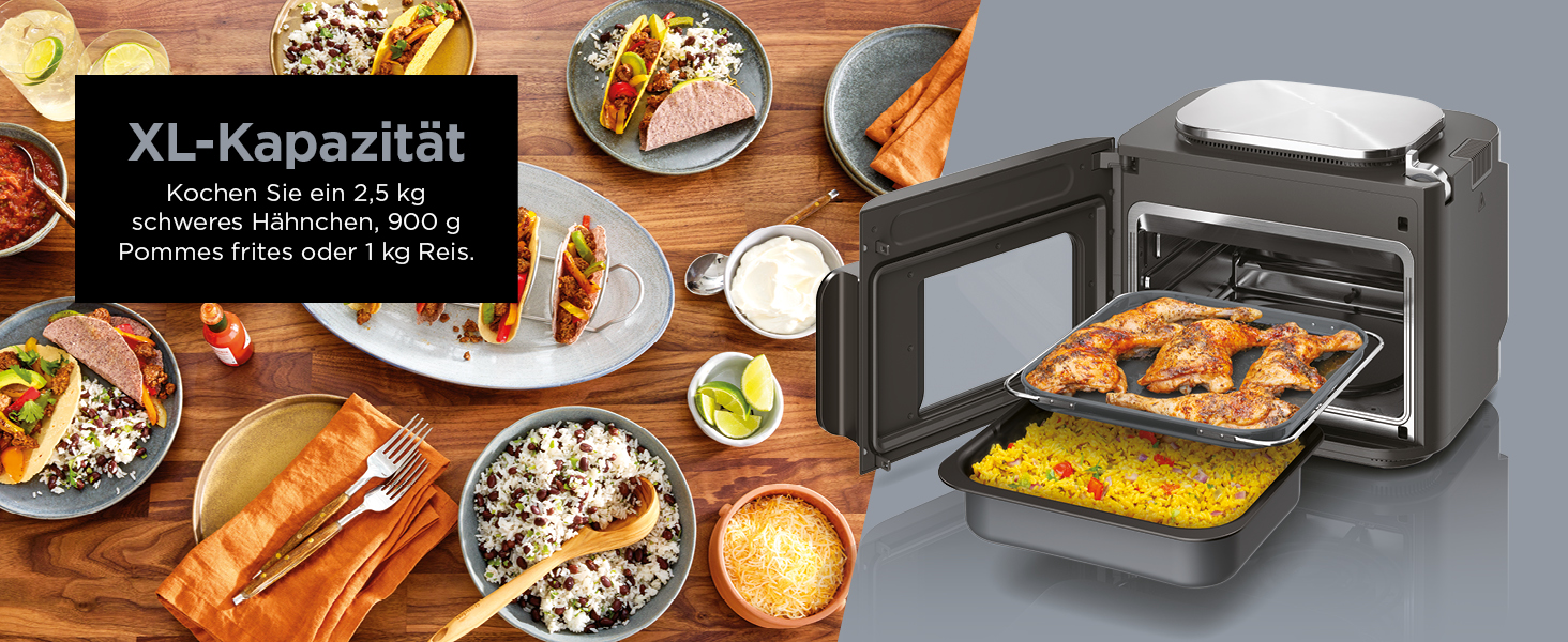 Amazon.de: Ninja Combi 12-in-1 Multikocher, Ofen & Heißluftfritteuse, 12 Kochfunktionen, Air ...