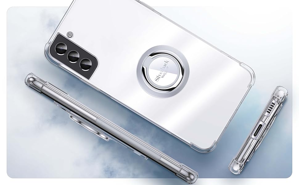 Amazon.com: Silverback for Samsung Galaxy S22 Plus Case Clear with Ring Kickstand, Protective ...