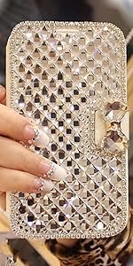 Amazon.com: Bonitec Compatible with iPhone 13 Pro Max Case for Women Girls 3D Glitter Sparkle ...