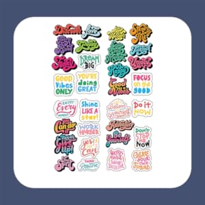 D2C Scrap Book Motivational Quote Positive Quotes Laptop Sticker - Pack ...