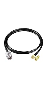 Amazon.com: SUPERBAT SMA Male to N Male RF Coaxial Coax Cable 6inches + 5pcs RF Coax Adapter Kit ...