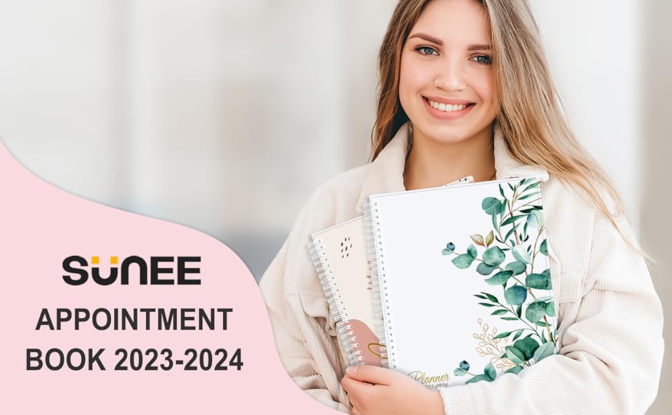 Amazon.com : SUNEE Appointment Book 2023-2024, Quarter-Hourly, Weekly & Monthly - from July 2023 ...