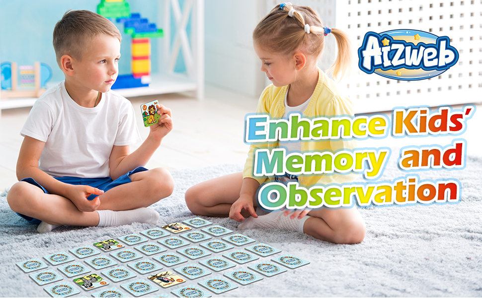 Amazon.com: Aizweb Alphabet Match Game,Memory Game,52 Pcs ABC Learning Letter Flash Cards for ...