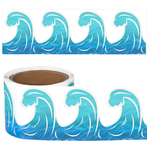 Amazon.com: Ocean Waves Bulletin Board Border Trim Paper Self Adhesive ...