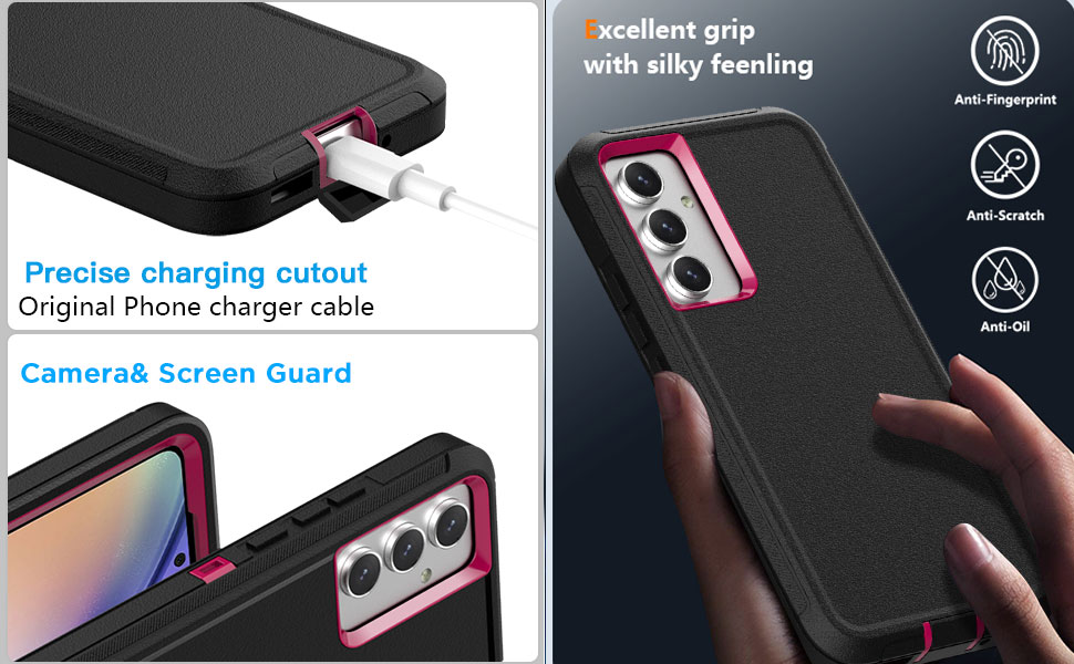 Amazon.com: AICase for Samsung Galaxy A54 5G Phone Case with Belt-Clip Holster, Heavy Duty ...