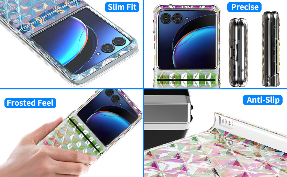 Amazon.com: Suzii Case for Motorola Razr Plus 2023, Thin Slim Fit PC with Non-Slip Lightweight ...