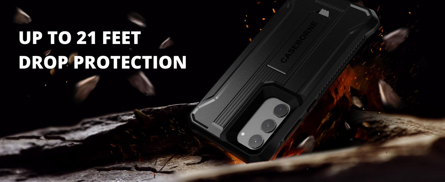 Amazon.com: CaseBorne Compatible with Samsung Galaxy S23 Case, Rugged Full-Body Multi-Layer ...