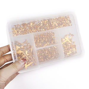 Paper Fasteners - Reastar 500PCS Scrapbooking Brads Split Pins, Assorted Sizes Round Brass ...