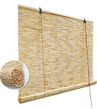 Amazon.com: HIAPES Custom Size Bamboo Blinds for Interior Windows ...