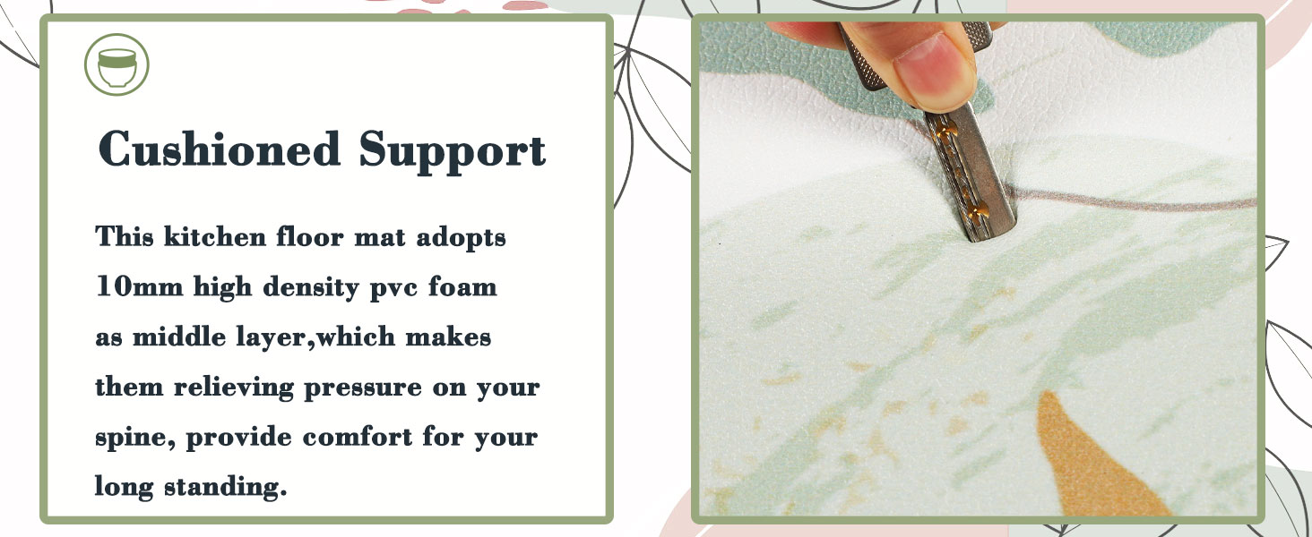 Amazon.com: Homcomoda Kitchen Rugs Sets of 2 Cushioned Anti Fatigue Kitchen Mats Sets 2 Piece ...