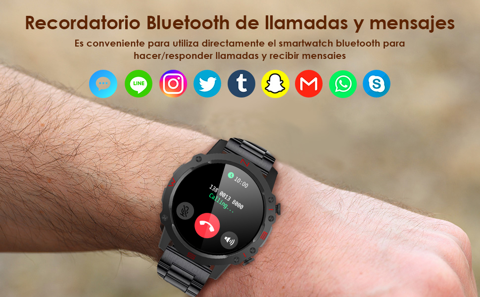 EASYTAO Smartwatch 1.52" Pantalla Grande, Reloj Inteligente Llamada ...