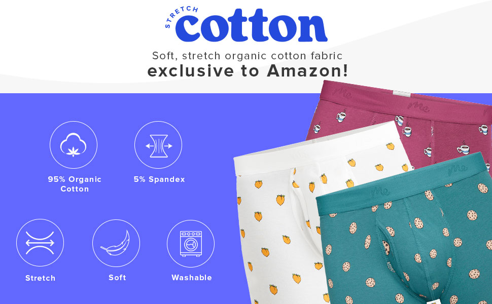 MeUndies – Men’s Stretch Cotton Boxer Brief with Fly – Men’s Underwear – 3 Pack - Amazon ...