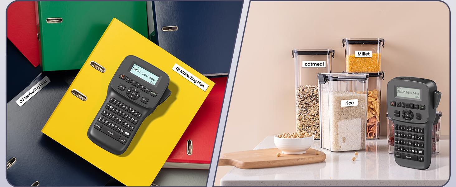 Amazon.com : EazeID Industrial Label Maker Machine with-Tape, Handheld ...