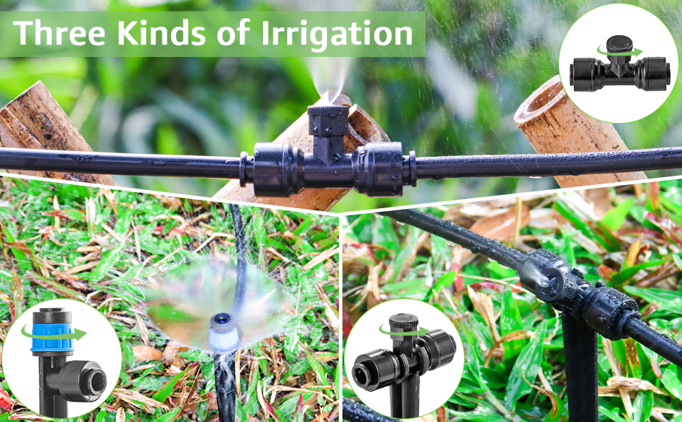 Amazon.com : MIXC Drip Irrigation Kit,Garden Plant Watering System with ...