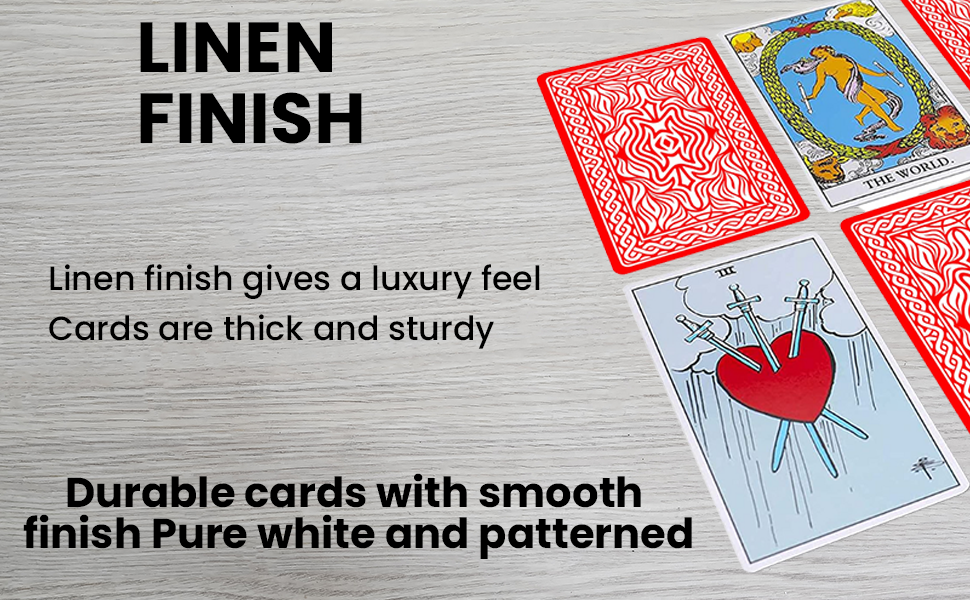 Classic Tarot Cards Deck with Detailed Guidebook - 78 Original Smith Artwork, Traditional Tarot ...