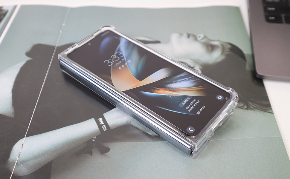 Amazon.com: ioiFour for Samsung Galaxy Z Fold 4 Magnetic Clear Case, Compatible with Wireless ...