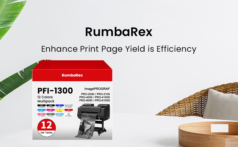 Amazon.com: PFI-1300 Pigment Ink Tank 12 Pack 330ml Replacement for Canon PFI-1300 PFI1300 Ink ...