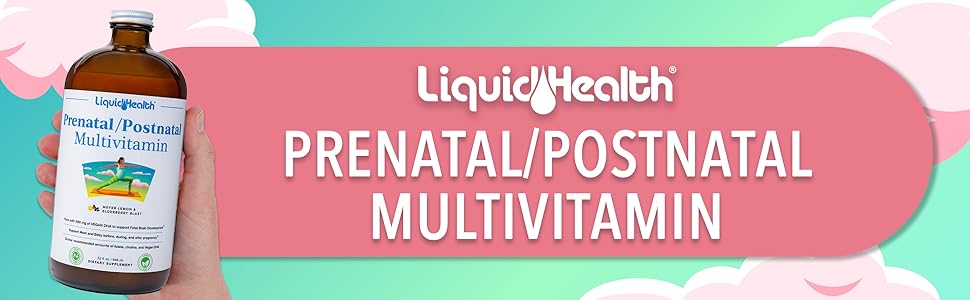Amazon.com: LIQUIDHEALTH Prenatal/Postnatal Multiple Liquid Women's Multivitamin with Real ...