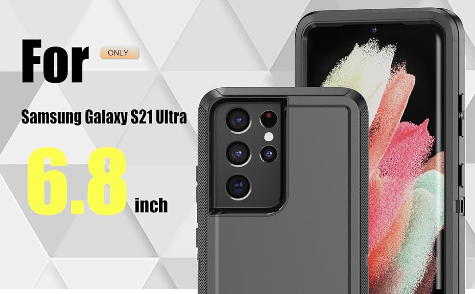 Amazon.com: AYMECL for S21 Ultra Case,Samsung S21 Ultra Case [Military Grade] 3 in 1 Full Body ...