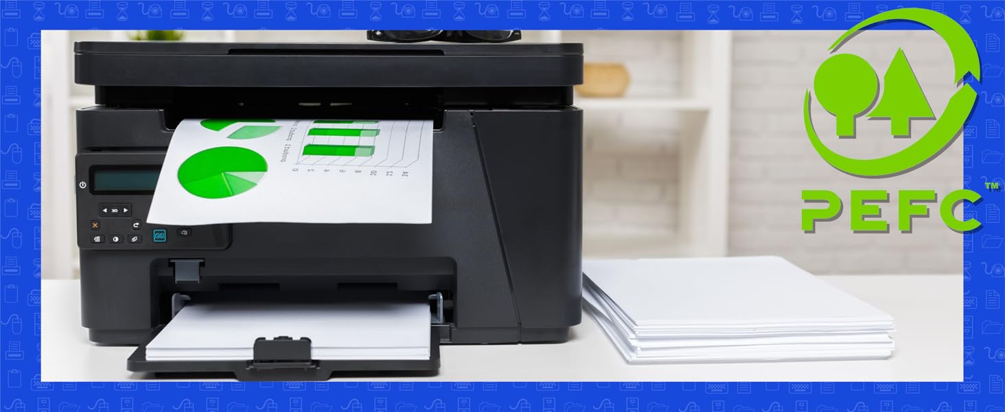 Campus - Papier A4 80g, 100 Papier Mehrzweckpapier für Tintenstrahldrucker, Laser und ...