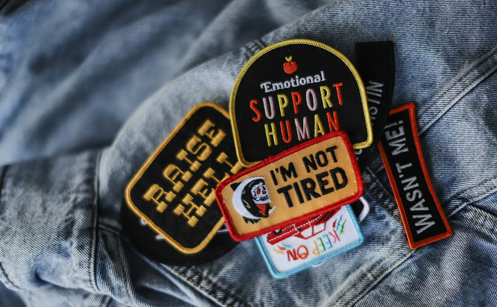 Amazon.com: Custom Embroidered Patches, Text Logo Patches, Custom Patches Design Your Own ...