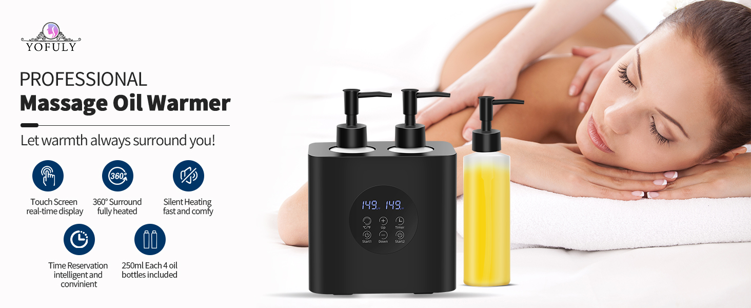 Amazon.com: Lotion Warmer, Yofuly Massage Oil Warmer for Massage Therapy, Electric Massage Oil ...