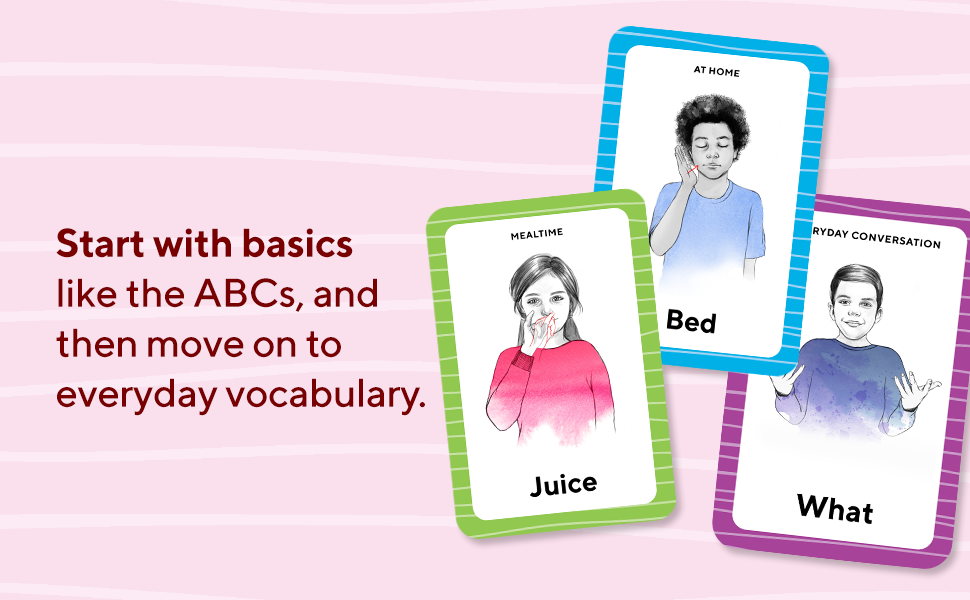 American Sign Language Flash Cards for Kids: 101 Easy ASL Signs for ...