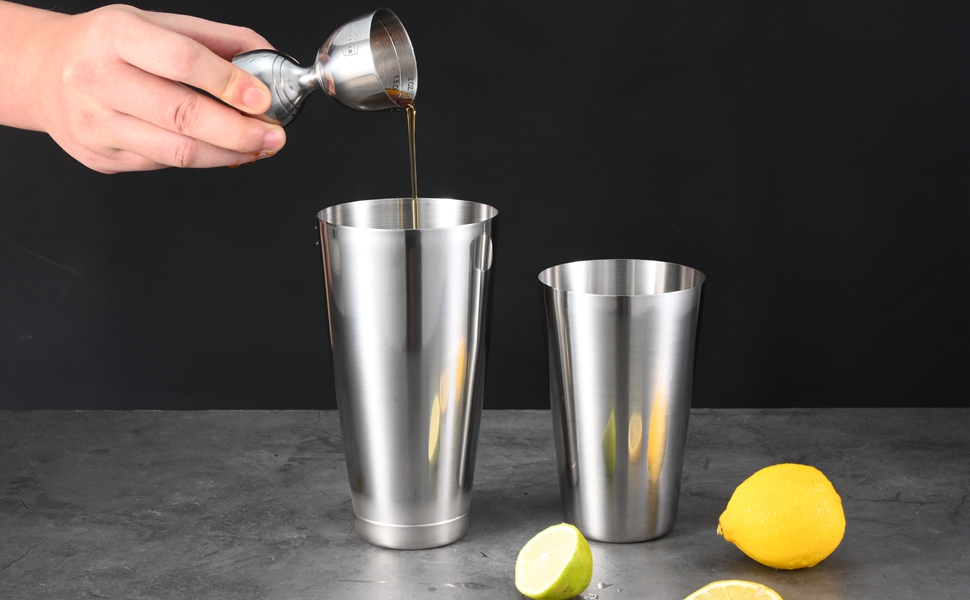 Amazon.com: Plat Star Cocktail Measuring Jigger, Shot Measure Double Jigger with Measurements ...