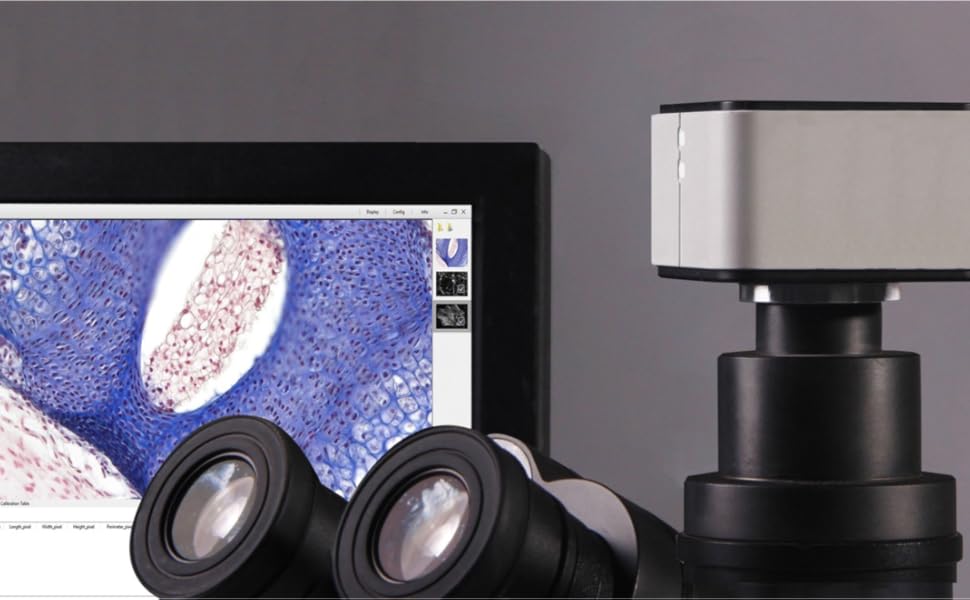 Amazon.com: 16M Digital Microscope Camera for Brightfield, Fluorescence and Polarized Imaging ...