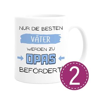 Tassenliebling® Opa Tasse personalisiert mit Tochter oder Enkeltochter Spruch und Name ...
