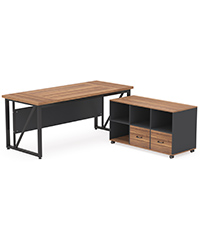 Amazon.com: Tribesigns 63 inches Executive Desk and 47" lateral File ...