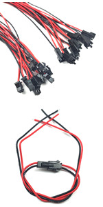 Amazon.com: 20 Sets Mini Micro JST-XH 2.54mm Pitch 2 Pin Male Connector with 10cm Silicone Wire ...