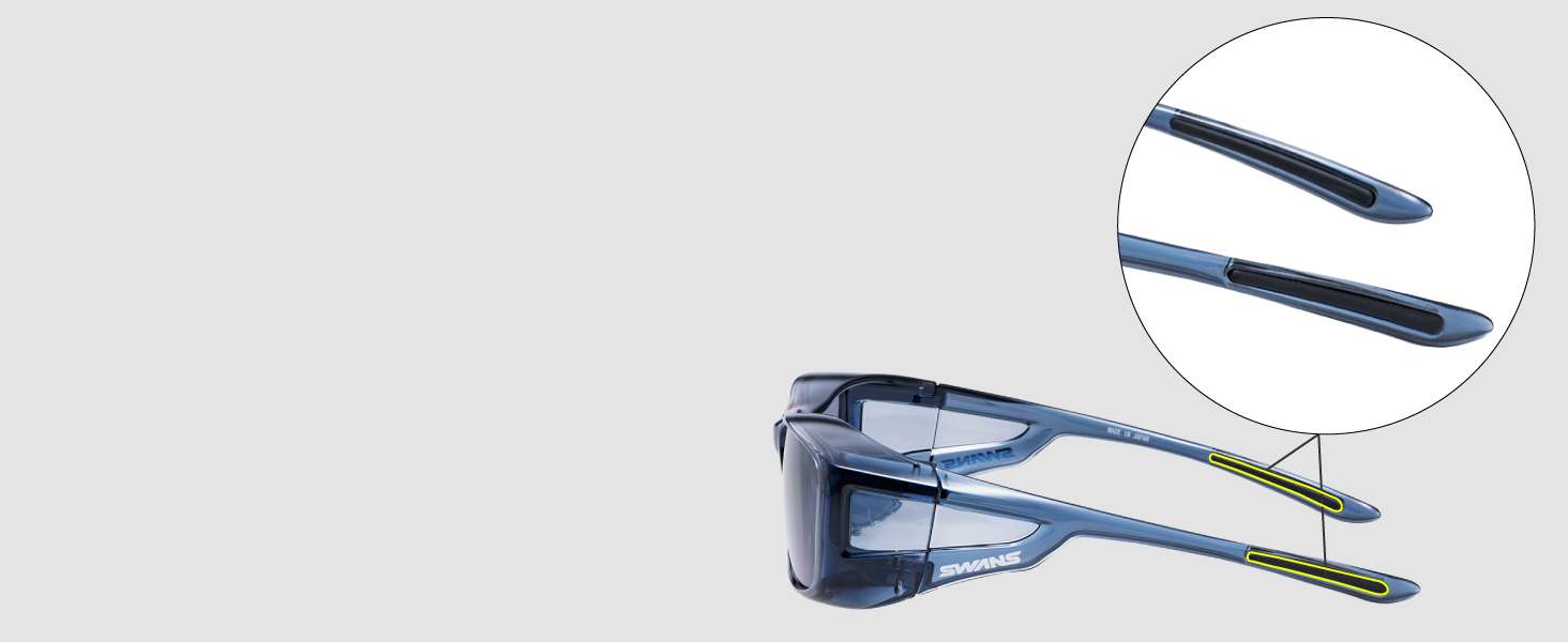 Amazon | スワンズ OG-4 オーバーグラス スモーククリア／偏光スモーク OG4-0051 | SWANS(スワンズ) | スポーツサングラス