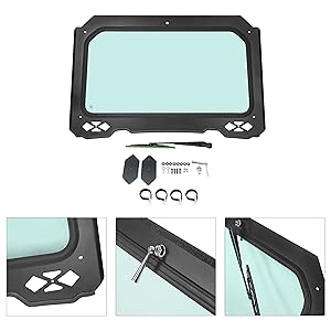 Amazon.com: ECOTRIC Full Glass Windshield W/Wiper Compatible with 2014 ...