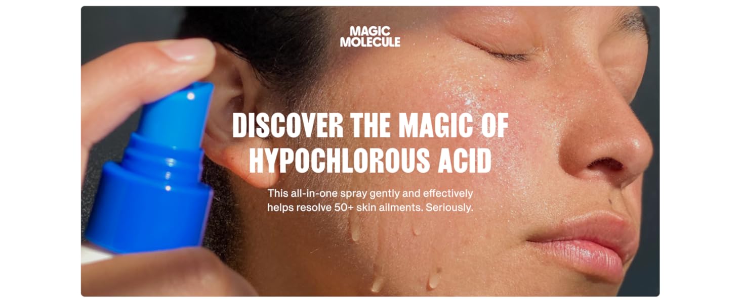 Amazon.com: Magic Molecule Hypochlorous Acid Spray for Breakout-Prone Skin, Eczema & Itchy ...